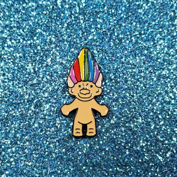 None | Jewelry | Troll Enamel Pin | Poshmark